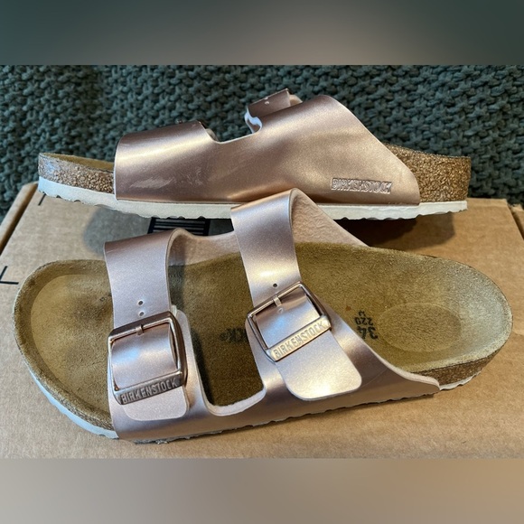 Birkenstock | Shoes | Birkenstock Girls Arizona Sandals Birkoflor ...